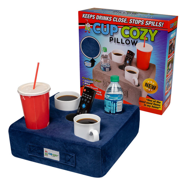 Cup Cozy Pillow 3 Hole Gray